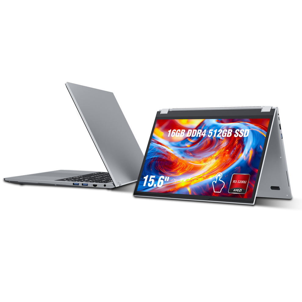 Touchscreen Laptop, 15.6 Inch FHD Touch Screen 2 in 1 Laptop, Notebook ...